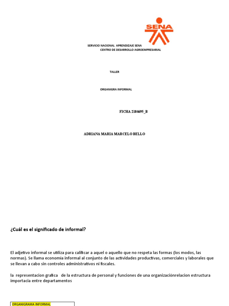 Organigrama informal: una herramienta para representar la estructura de ...