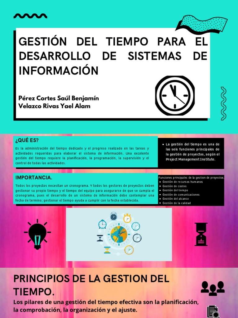 Gestion Del Tiempo para El Desarrollo de Sistemas de Informacion | PDF ...
