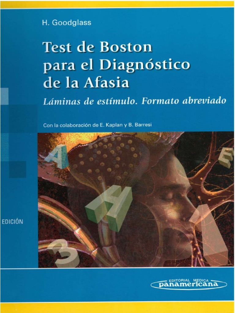 Test de Boston para El Diagnóstico de La Afasia. Láminas de Estímulo ...