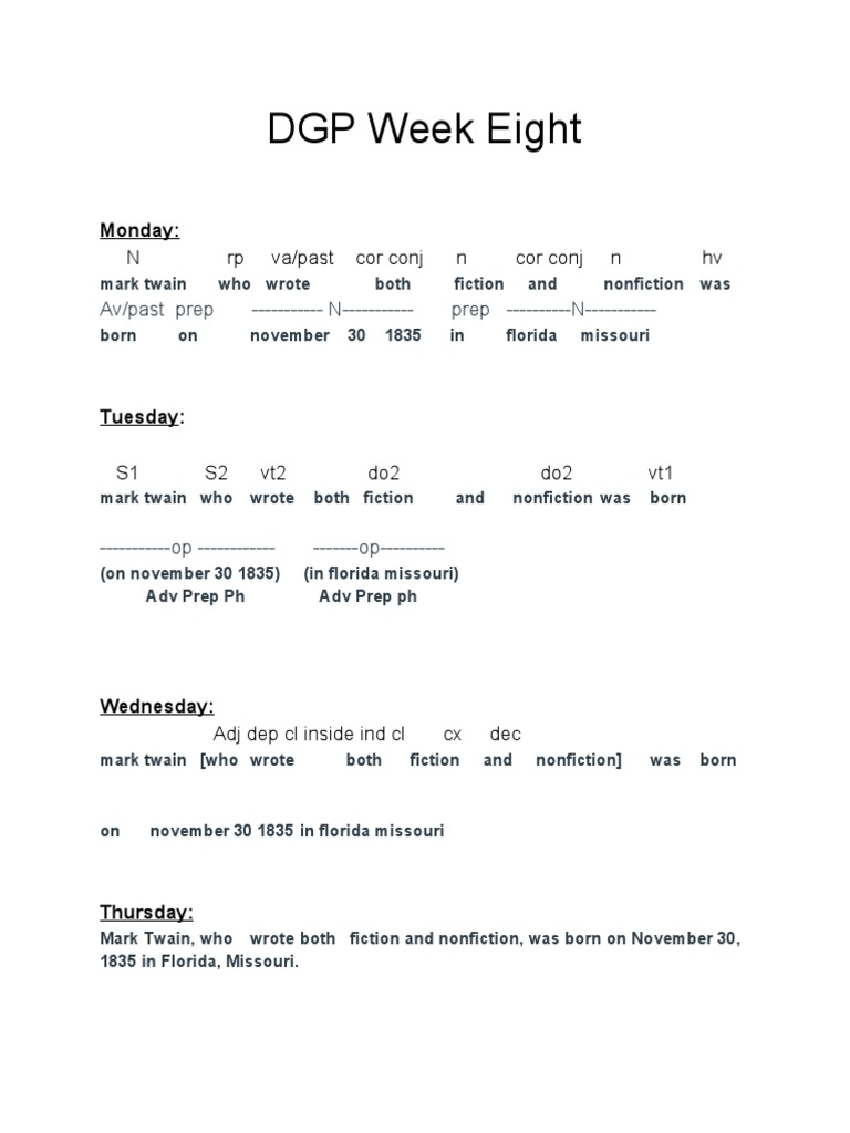 DGP Week Eight PDF | PDF