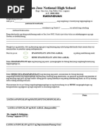 Parental Consent Form. Aral Program.... | PDF