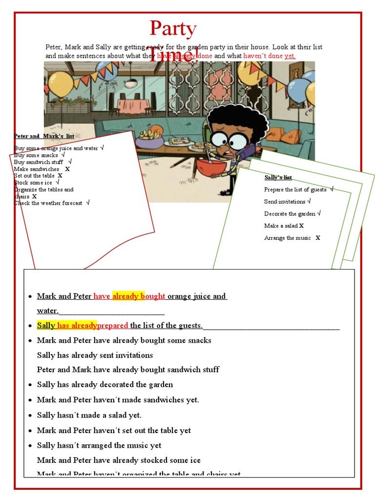 Garden Party Preparation Checklist | PDF