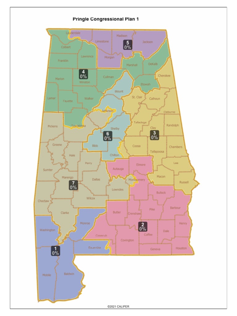 Proposed Alabama Congressional Districts | PDF