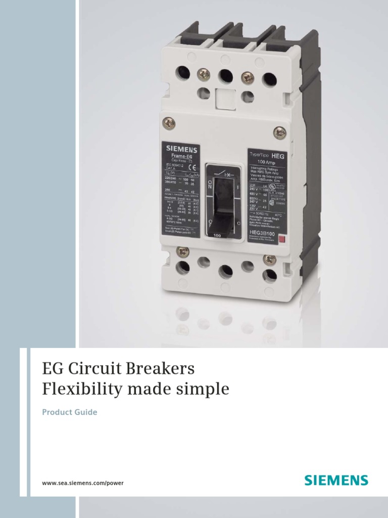 Siemens Eg Type Circuit Breaker | PDF | Switch | Fuse (Electrical)
