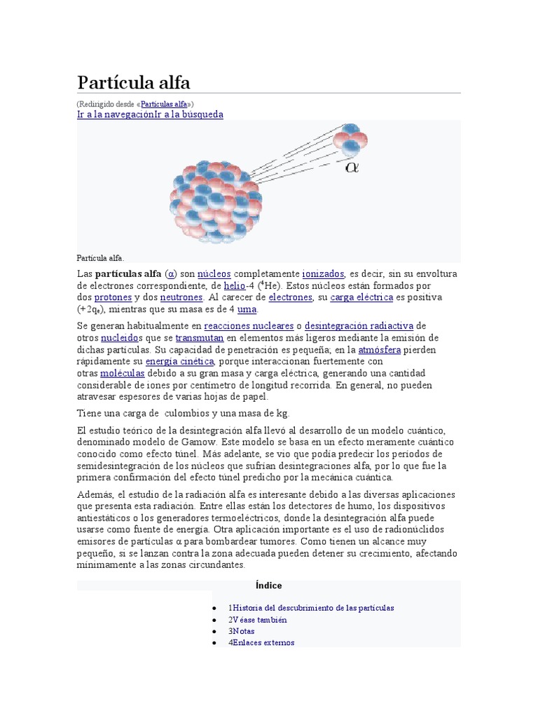 Partícula Alfa | PDF | Átomos | Física atómica
