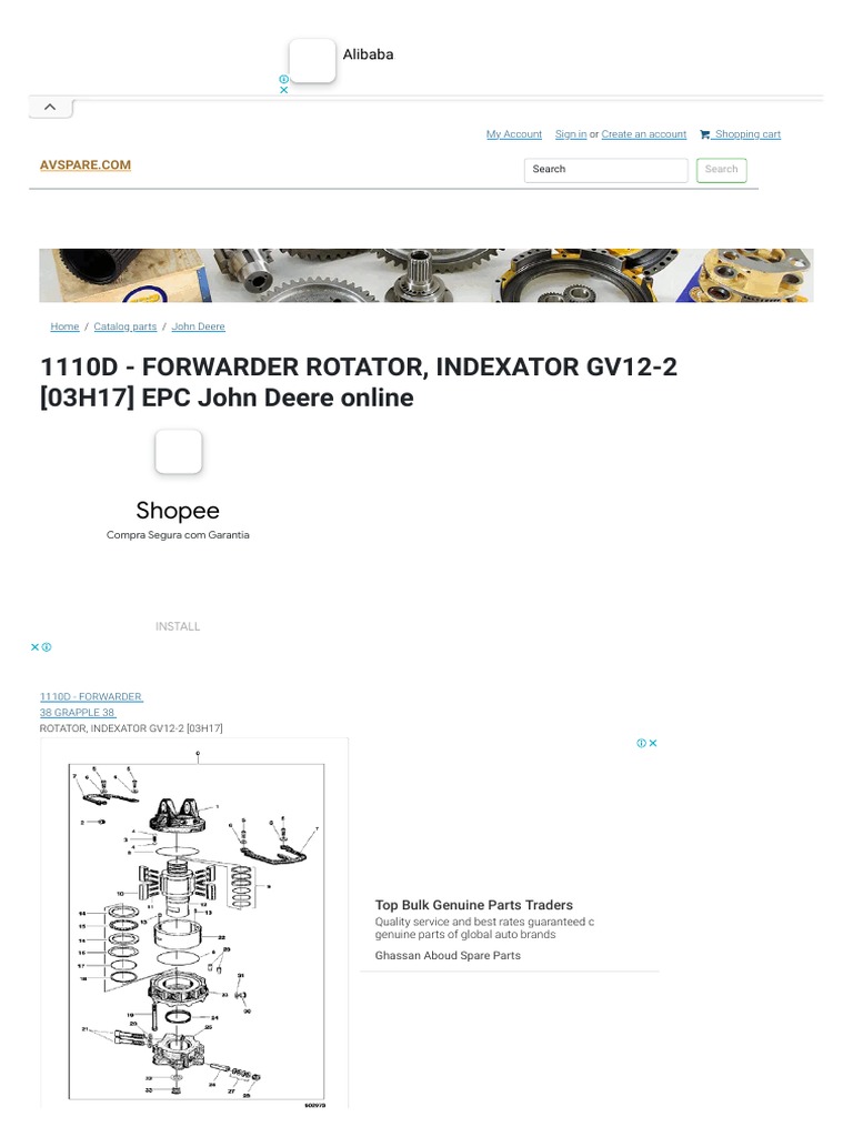 1110d - Forwarder Rotator, Indexator Gv12-2 Códigos Peças | PDF ...