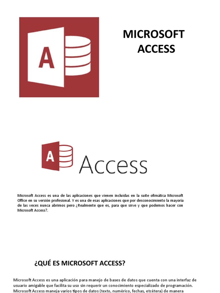 Que Es Micorsoft Access | PDF | Informática
