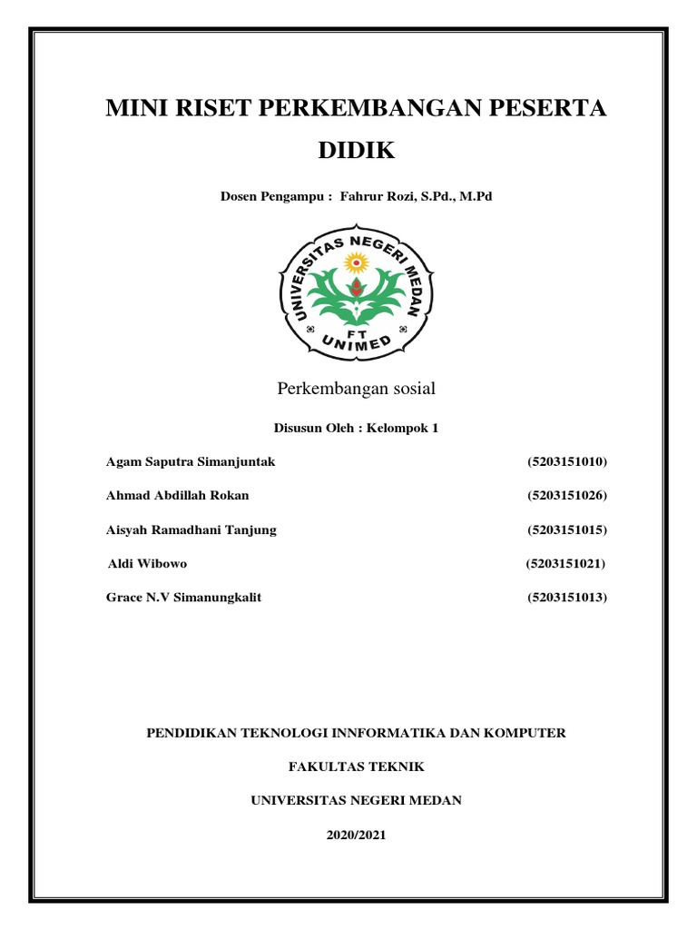 Mini Riset Perkembangan Peserta Didik | PDF