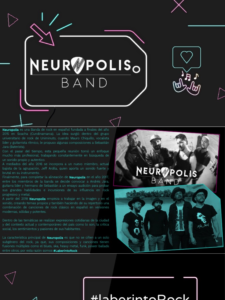 Neuropolis Band - Brochure (2021) | PDF | La música rock | Música heavy ...