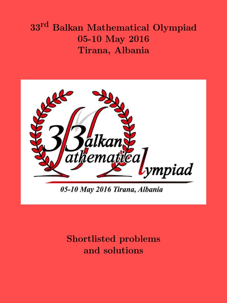 Bmo SL 2016 | PDF | Triangle | Mathematics