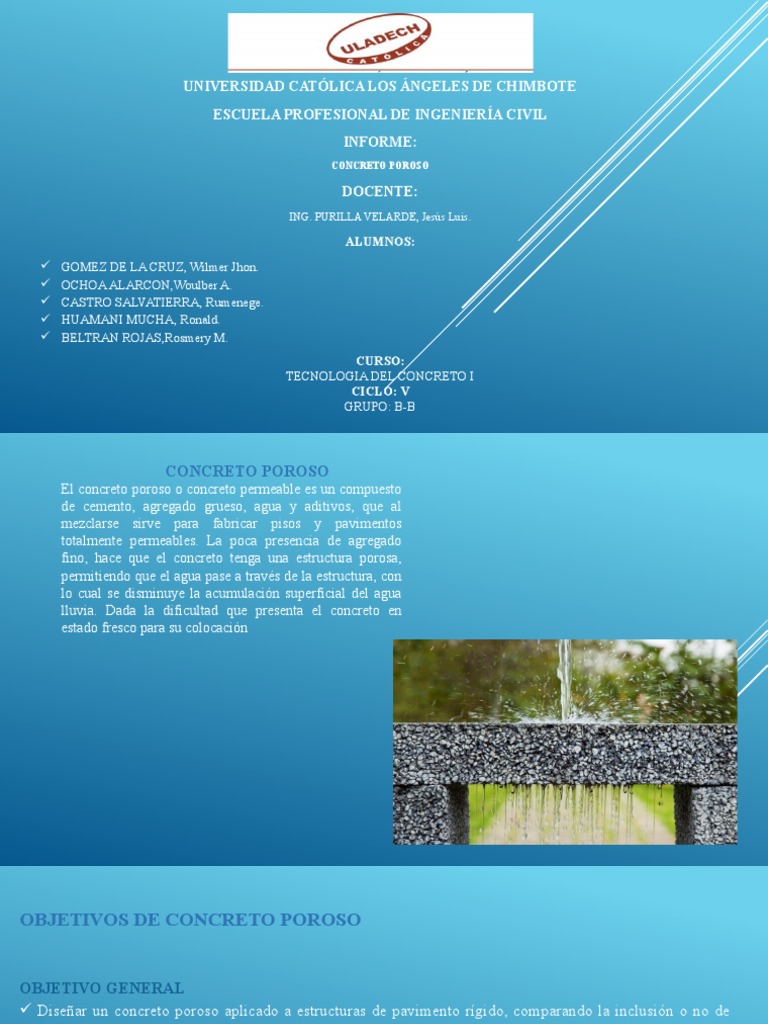 Concreto Poroso | PDF | Hormigón | Cemento