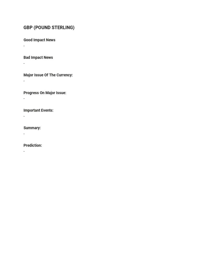 GBP (Pound Sterling) : Good Impact News | PDF