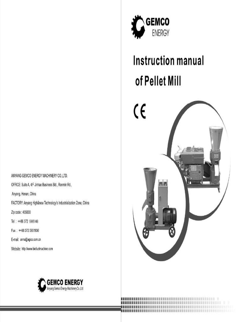 Importante - GEMCO-PELLET-MILL-MANUAL | PDF