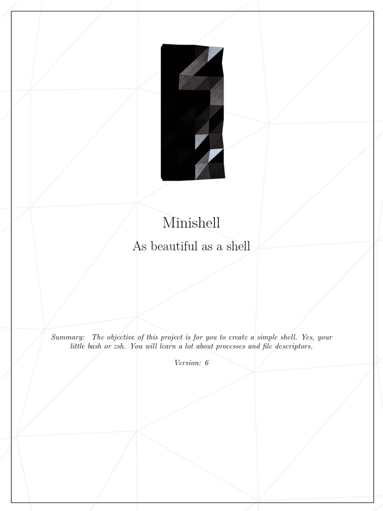 Minishell: As Beautiful As A Shell | Download Free PDF | Shell (Computing) | Computer Engineering