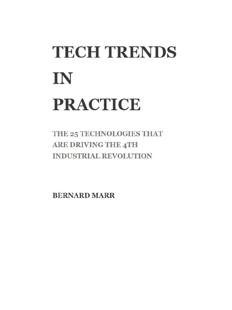Innovation - Tech Trends in Practice - Bernard Marr | PDF