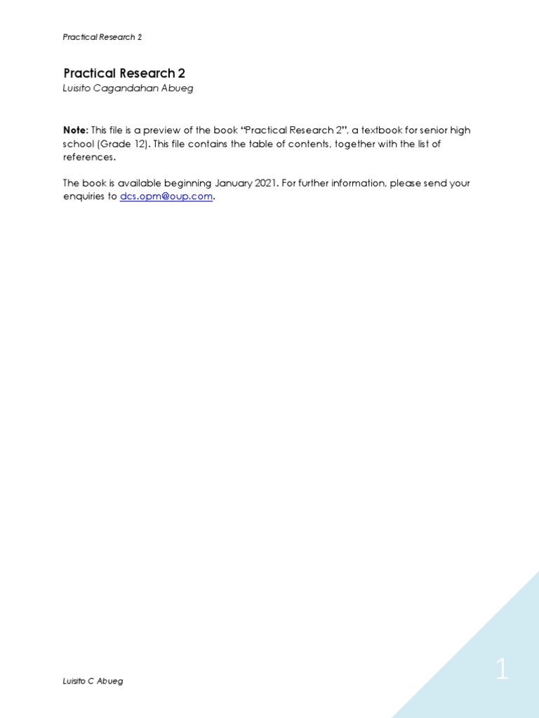 Previewfileforresearchgate Grade 12 Research 2 | PDF | Quantitative ...