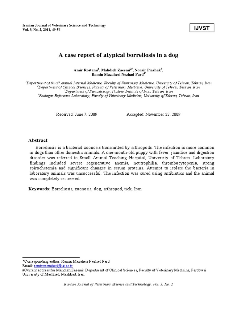 Kasus Ujian PPDH 7 | PDF | Lyme Disease | Infection