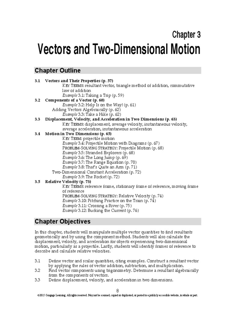 Vectors in Two-Dimensional Motion | PDF | Velocity | Euclidean Vector