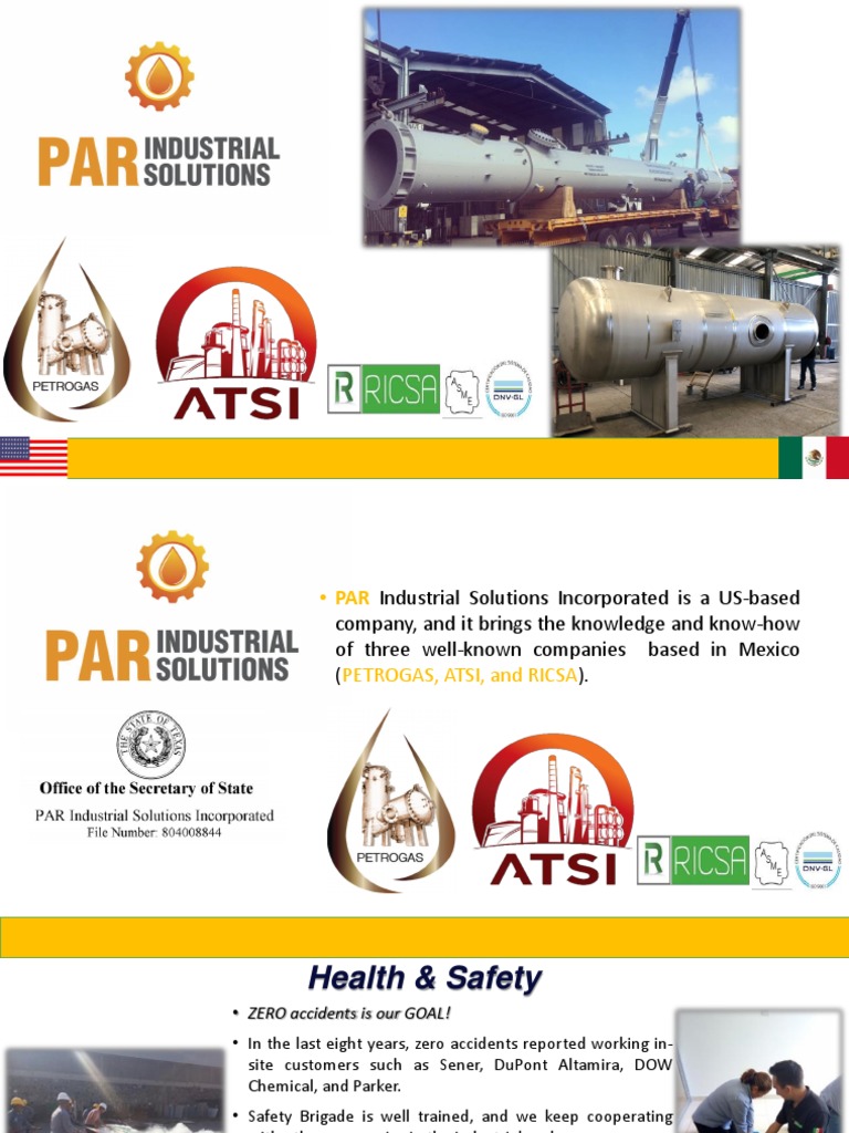 PAR Industrial Solutions - Presentation May 2021 | PDF | Nondestructive ...