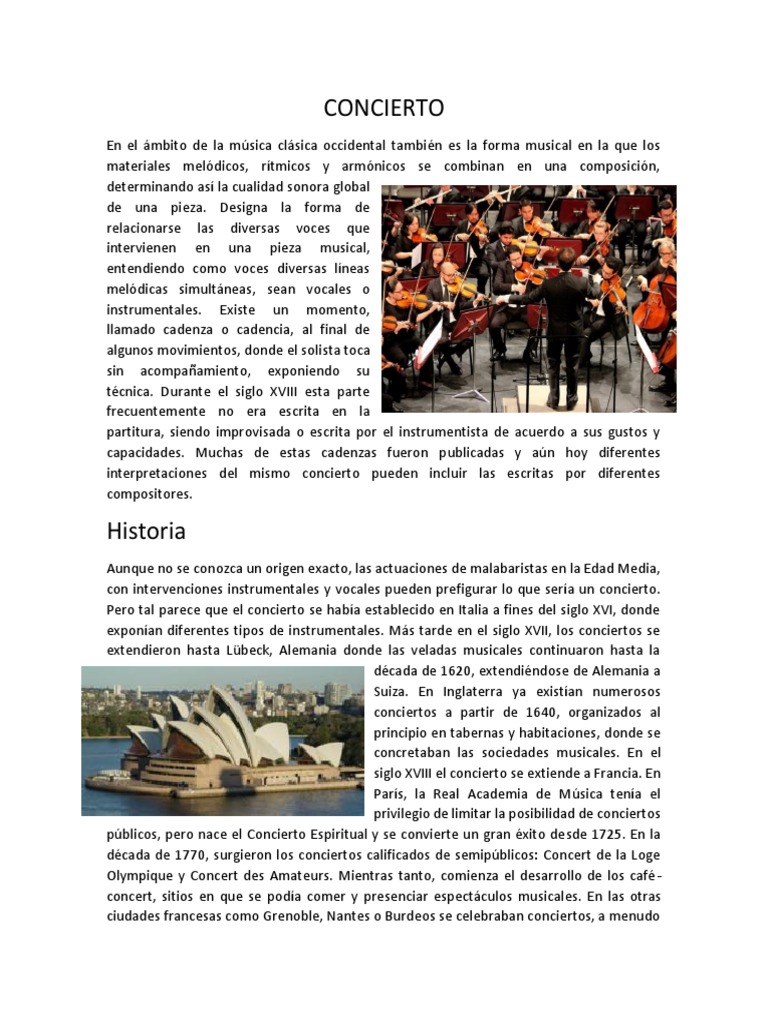 Ensayo de La Musica | PDF | Concierto | Ópera