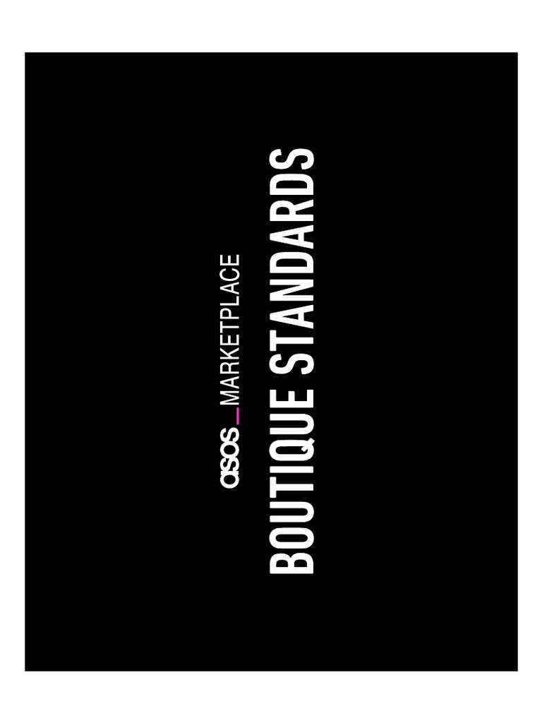 Asos Seller Standard Manual | PDF