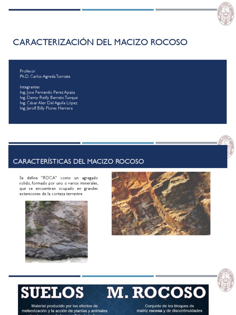MACIZO ROCOSO-Propiedades y Caracteristicas | PDF | Geología | Materiales