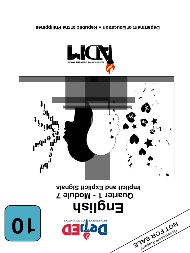Eng10 Q1 Mod7 ImplicitAndExplicitSignals Version3 PDF | PDF | Nonverbal Communication ...