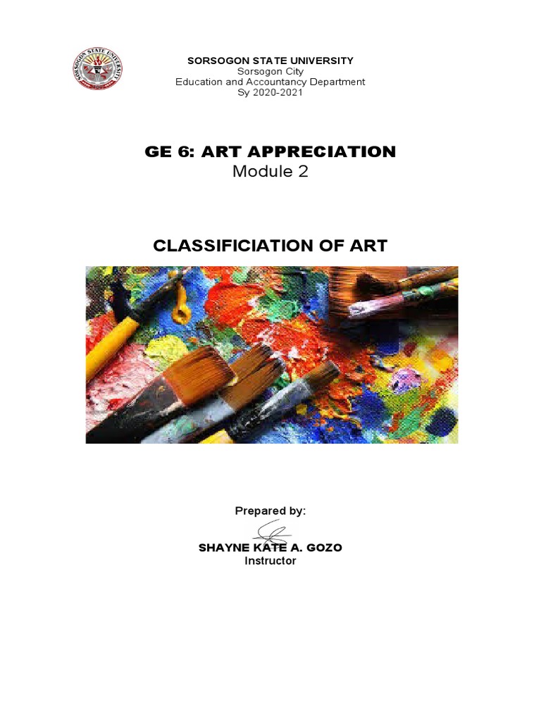 Ge 6: Art Appreciation | PDF