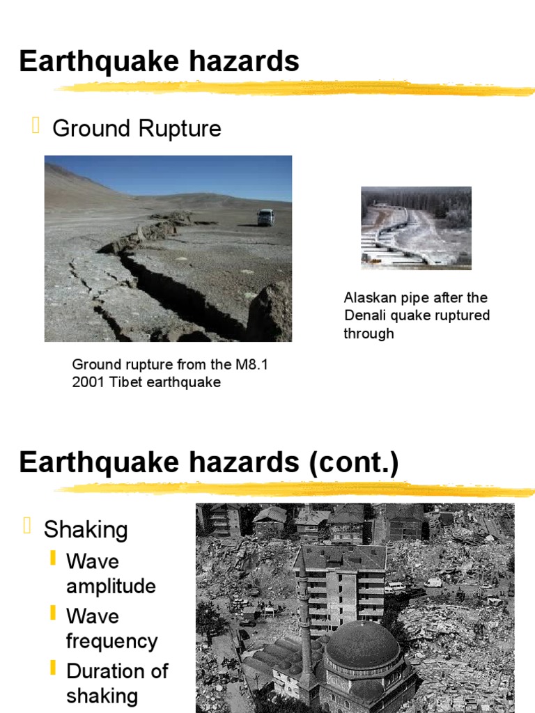 Earthquake Hazards: Ground Rupture | PDF