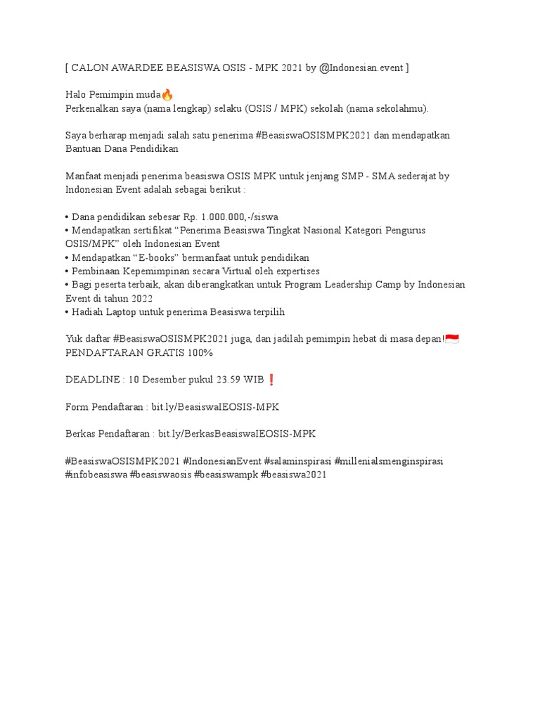 Caption Twibbon | PDF