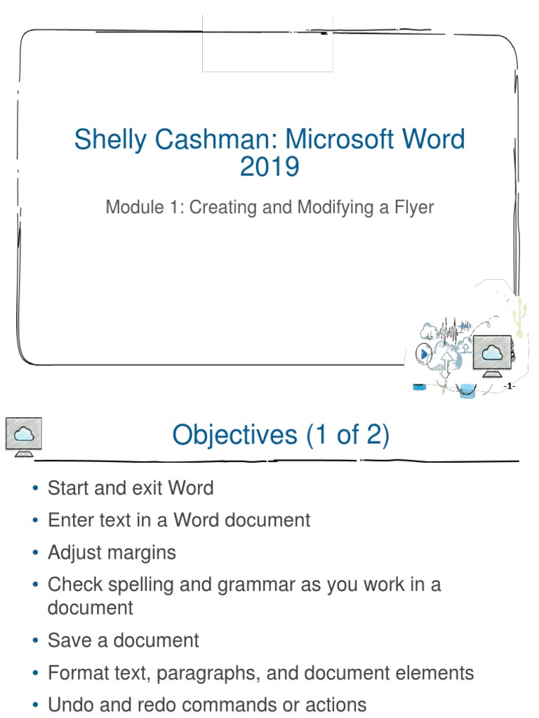 M01-Creating and Modifying A Flyer | PDF | Cursor (User Interface ...