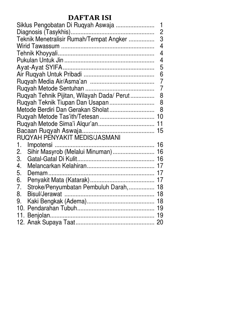 Buku Saku Ruqyah | PDF