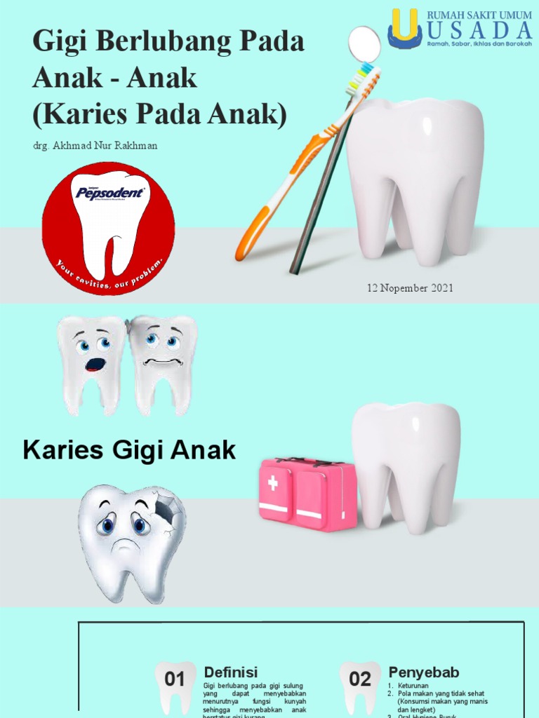 Gigi Berlubang Pada Anak - Anak (Karies Pada Anak) : Drg. Akhmad Nur Rakhman | PDF | Microsoft ...