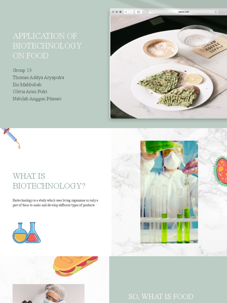 Applications Of Biotechnology In Food Industry