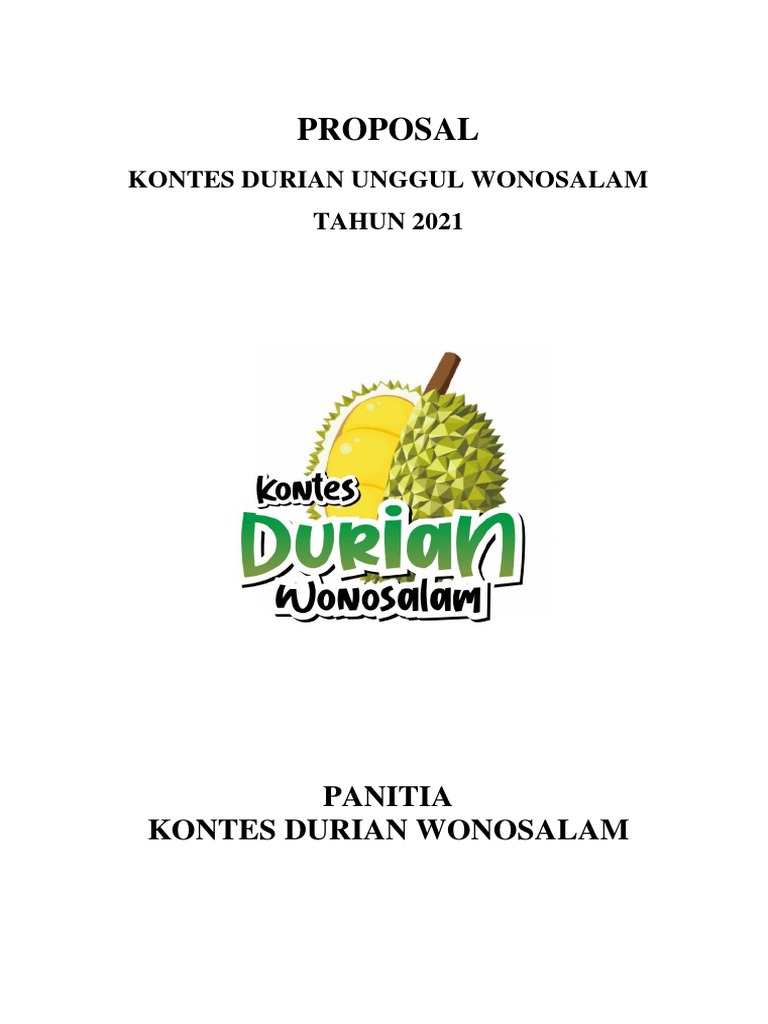 Proposal Durian 2021 | PDF
