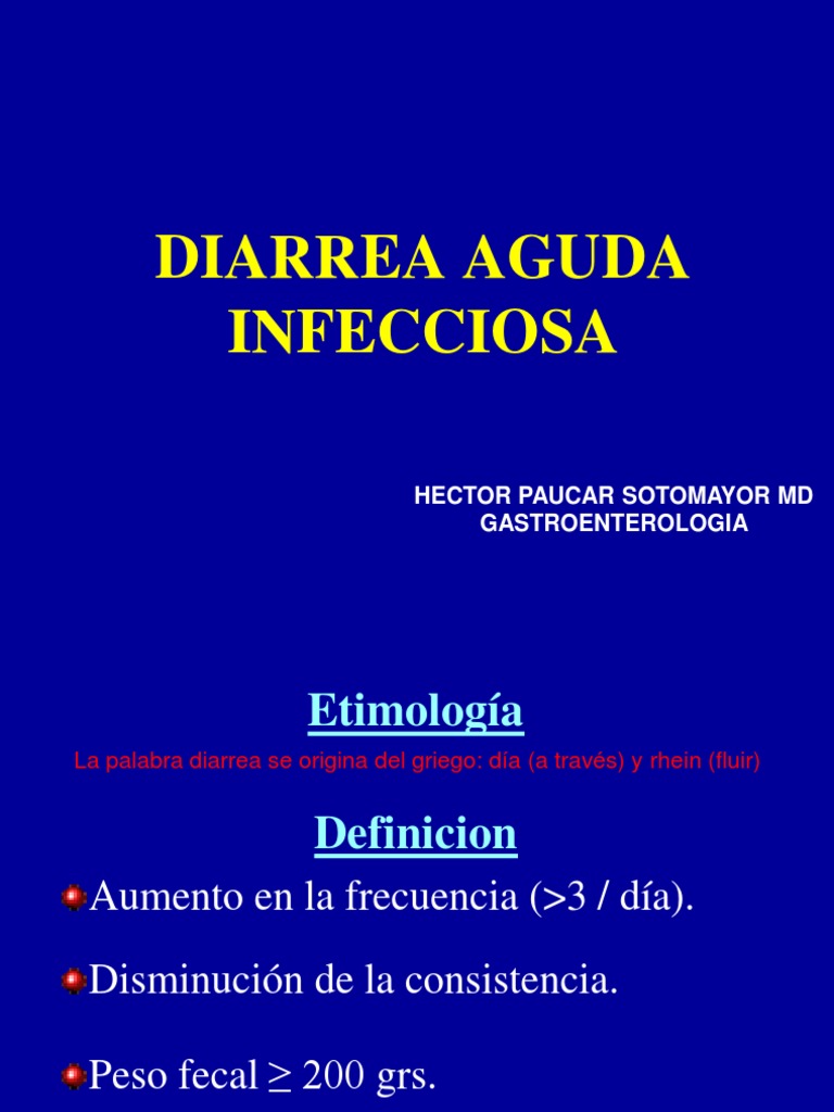 Diarrea Infecciosa Aguda | PDF | Diarrea | Salmonela