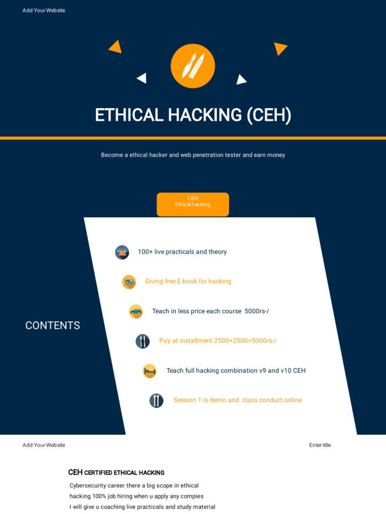 Ethical Hacking Outline | PDF | Security Hacker | White Hat (Computer Security)