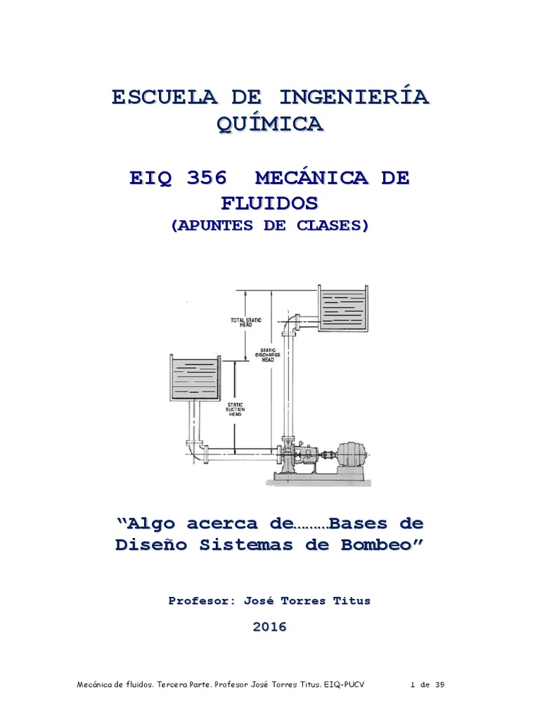 Apuntes Mecánica de Fluidos PARTE 3 | PDF | Presión | Fricción
