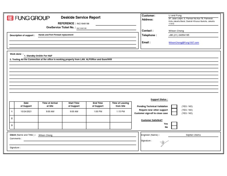 Service - Report Firewall Migration | PDF