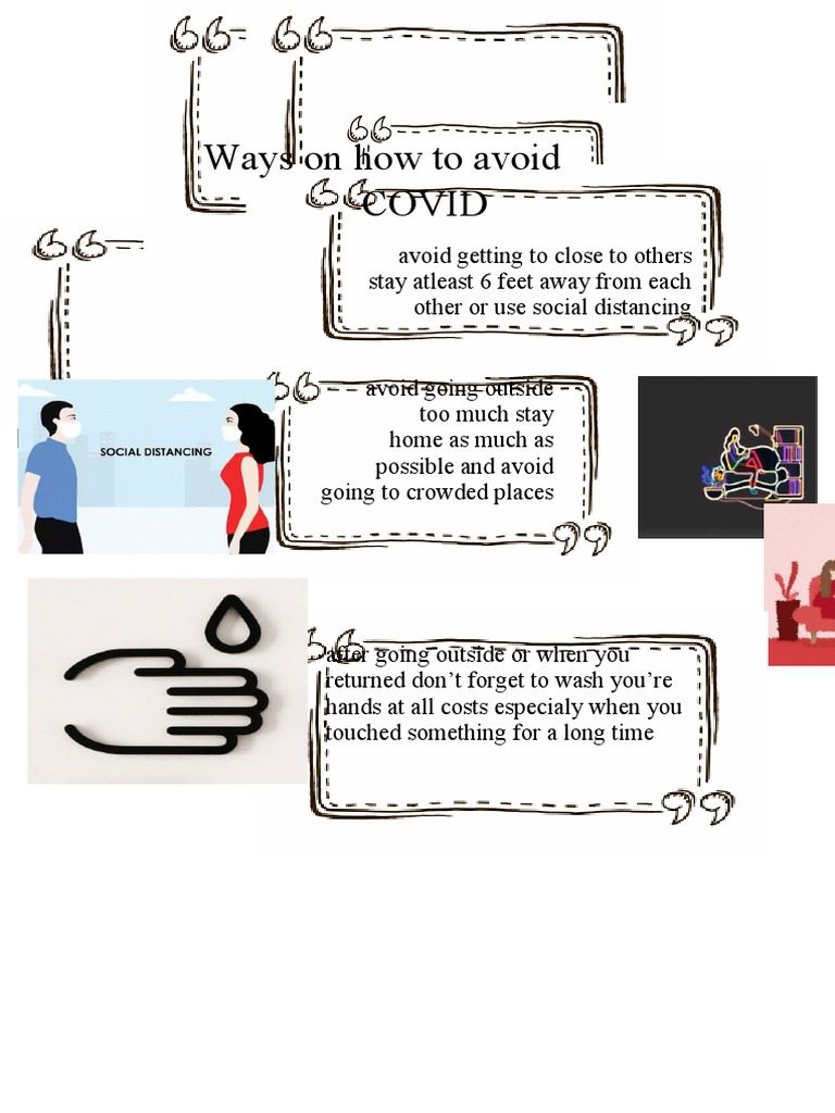Ways On How To Avoid Covid | PDF