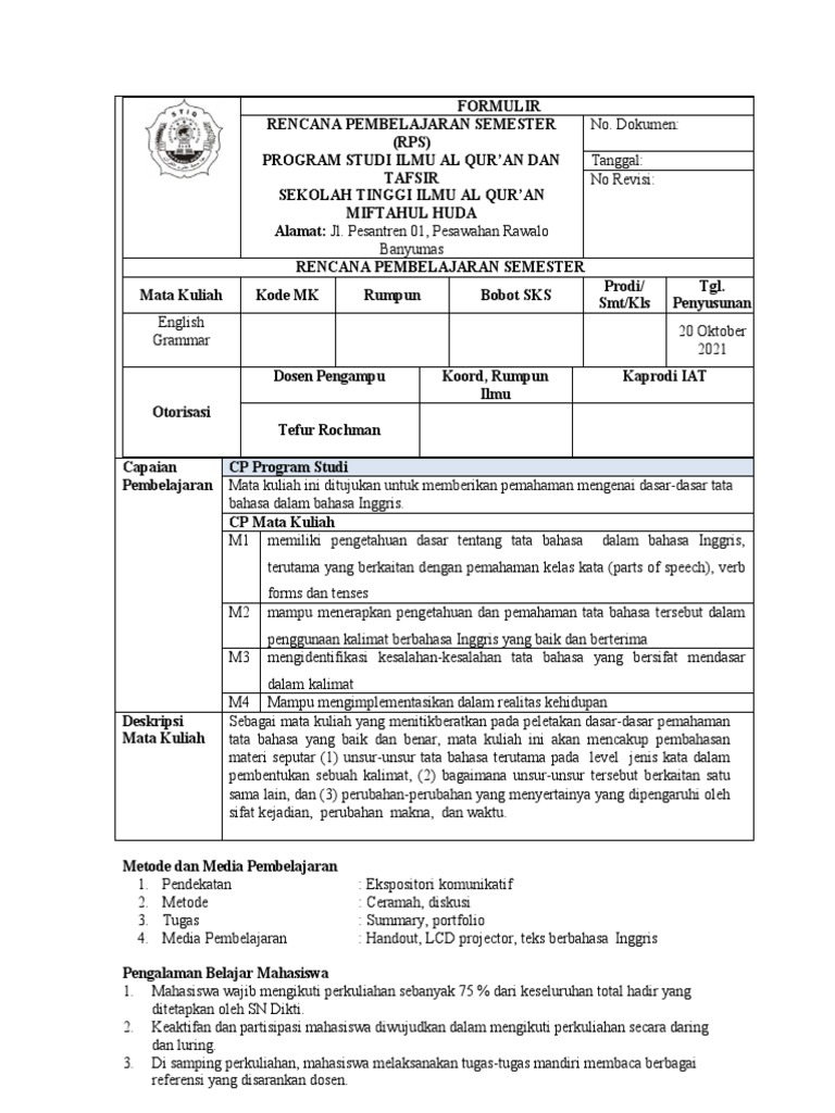 Sap Bahasa Inggris | PDF