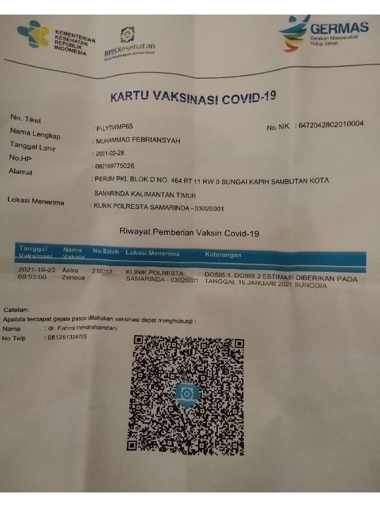 Surat Vaksin | PDF