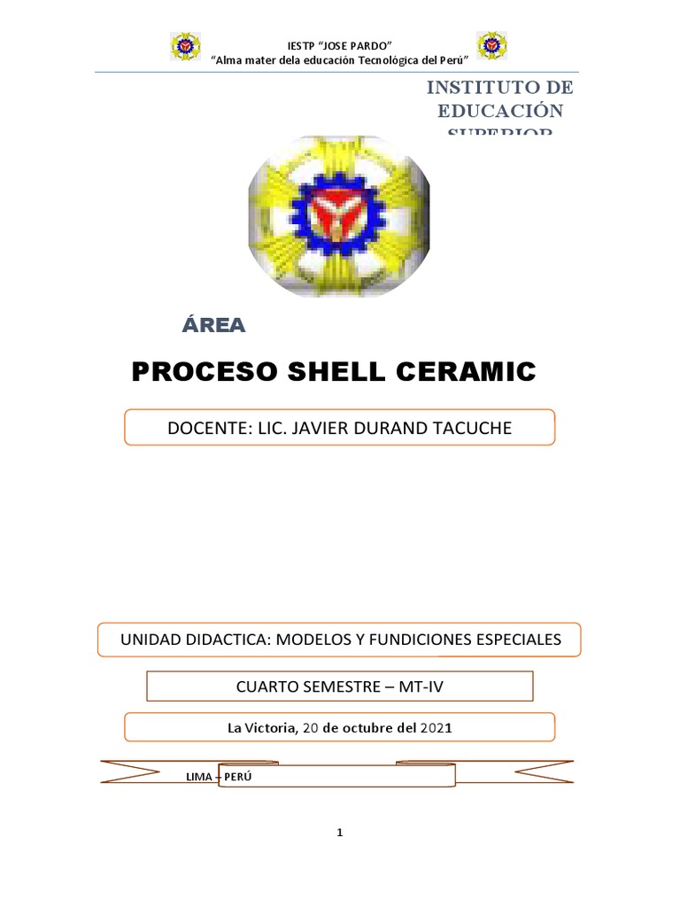 Proceso Shell Ceramic-Grupo II | PDF | Coloide | Silicio