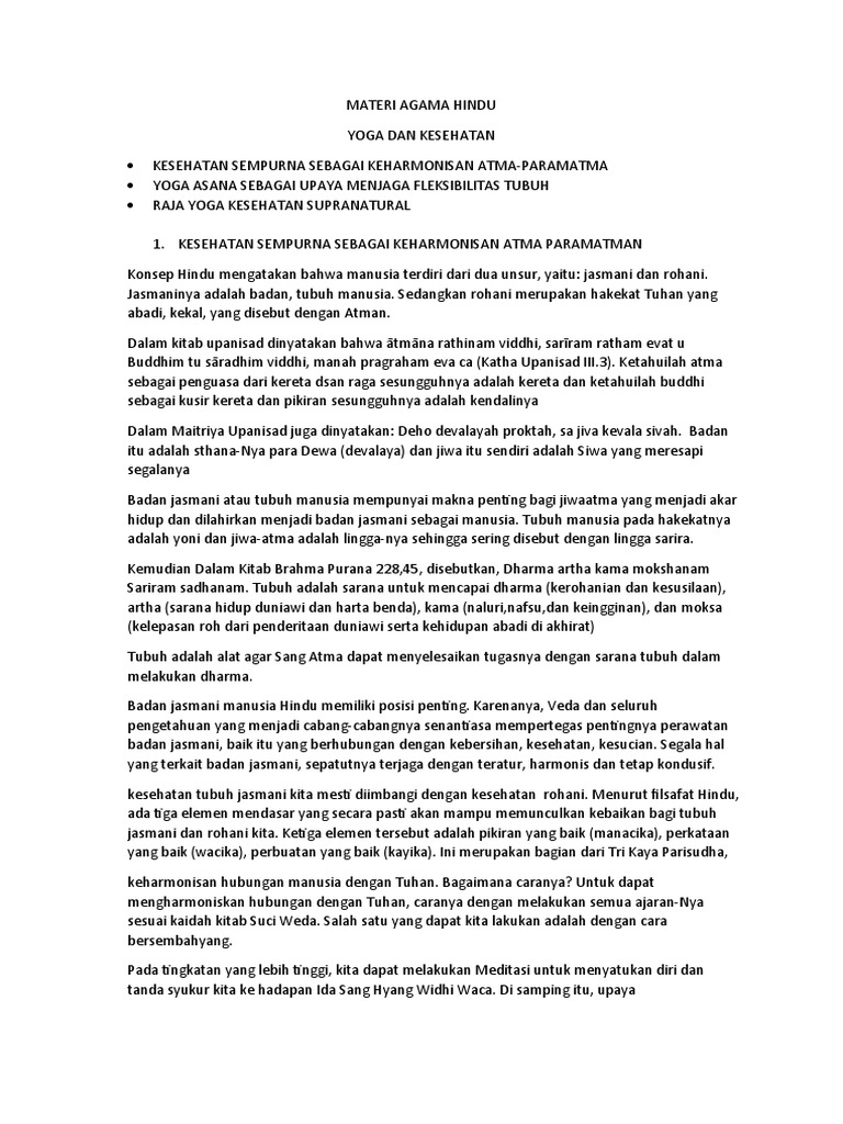 Materi 1 Agama Hindu | PDF | Agama & Spiritualitas