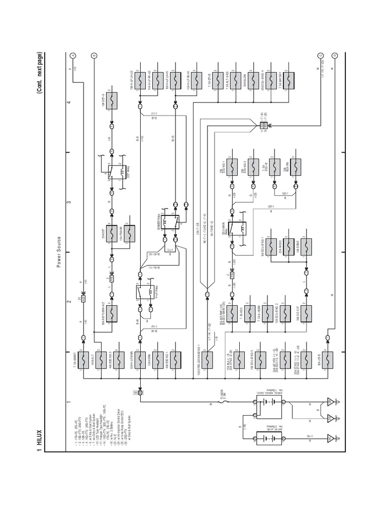 Toyota Hilux 2018 Overall EWD Power Source - Network Power Source | PDF ...