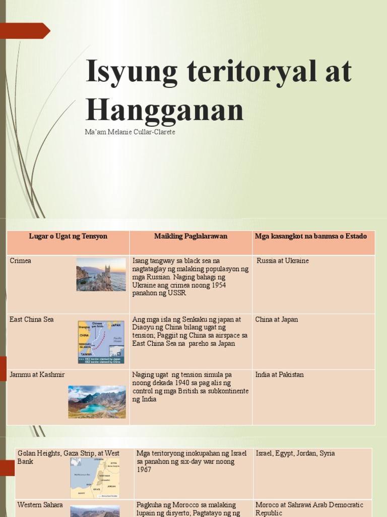 Isyung Teritoryal at Hangganan 2 | PDF
