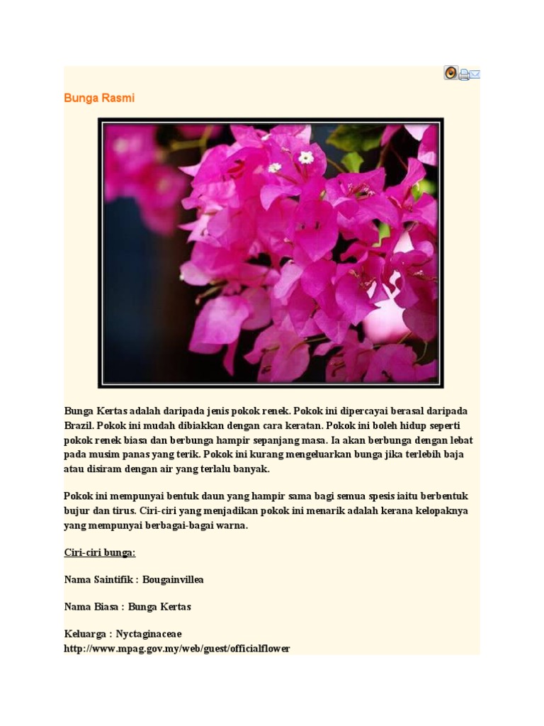 Bunga Rasmi | PDF