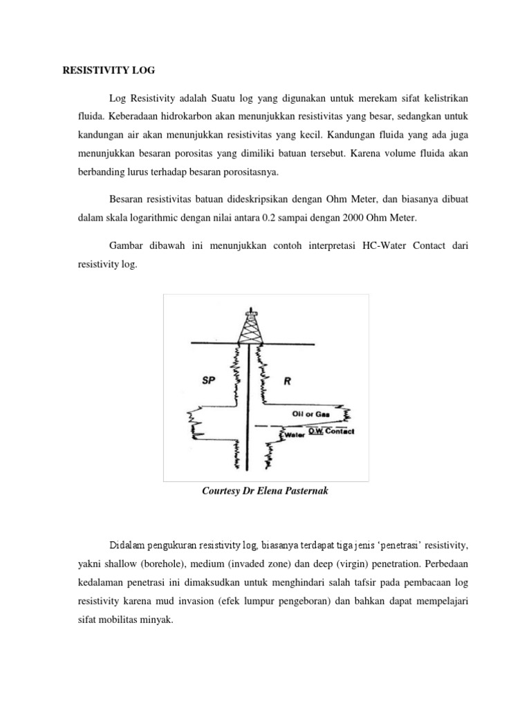 Resistivity Log | PDF