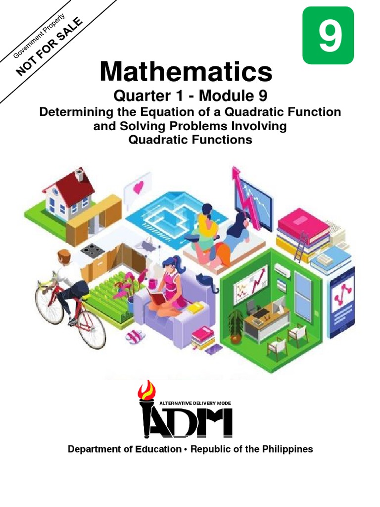 Mathematics: Quarter 1 - Module 9 | PDF | Quadratic Equation | Area