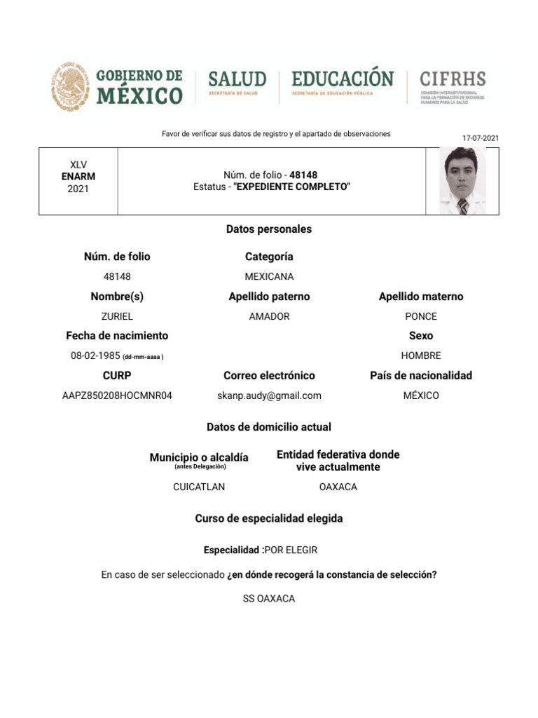 Enarm 2021 | PDF | México